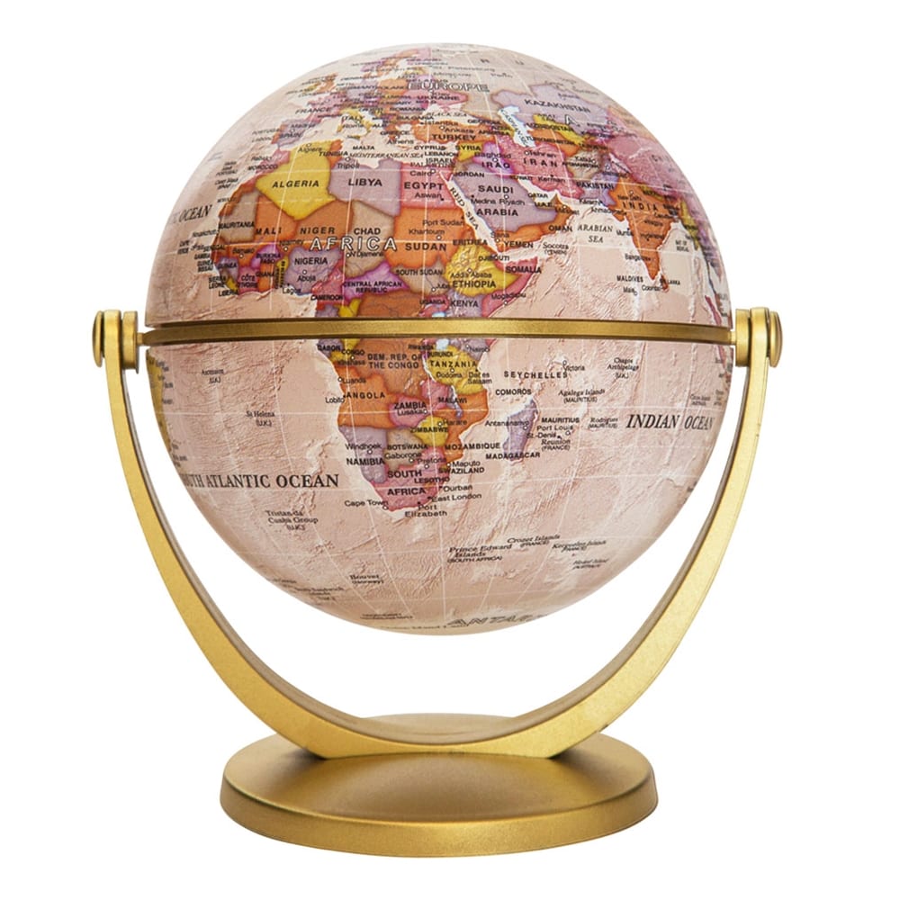 Waypoint Geographic GyroGlobe 4-Inch Antique Ocean Desktop Globe ...