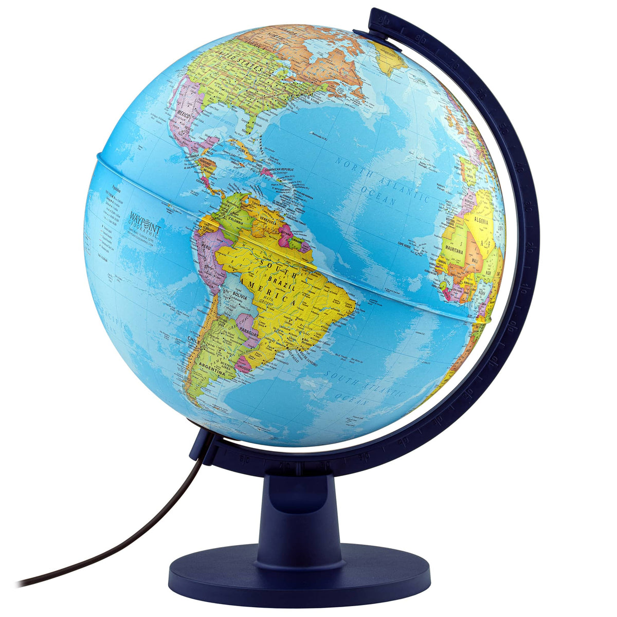 Waypoint Geographic Scout Plus 12-Inch Illuminated Desktop Globe ...